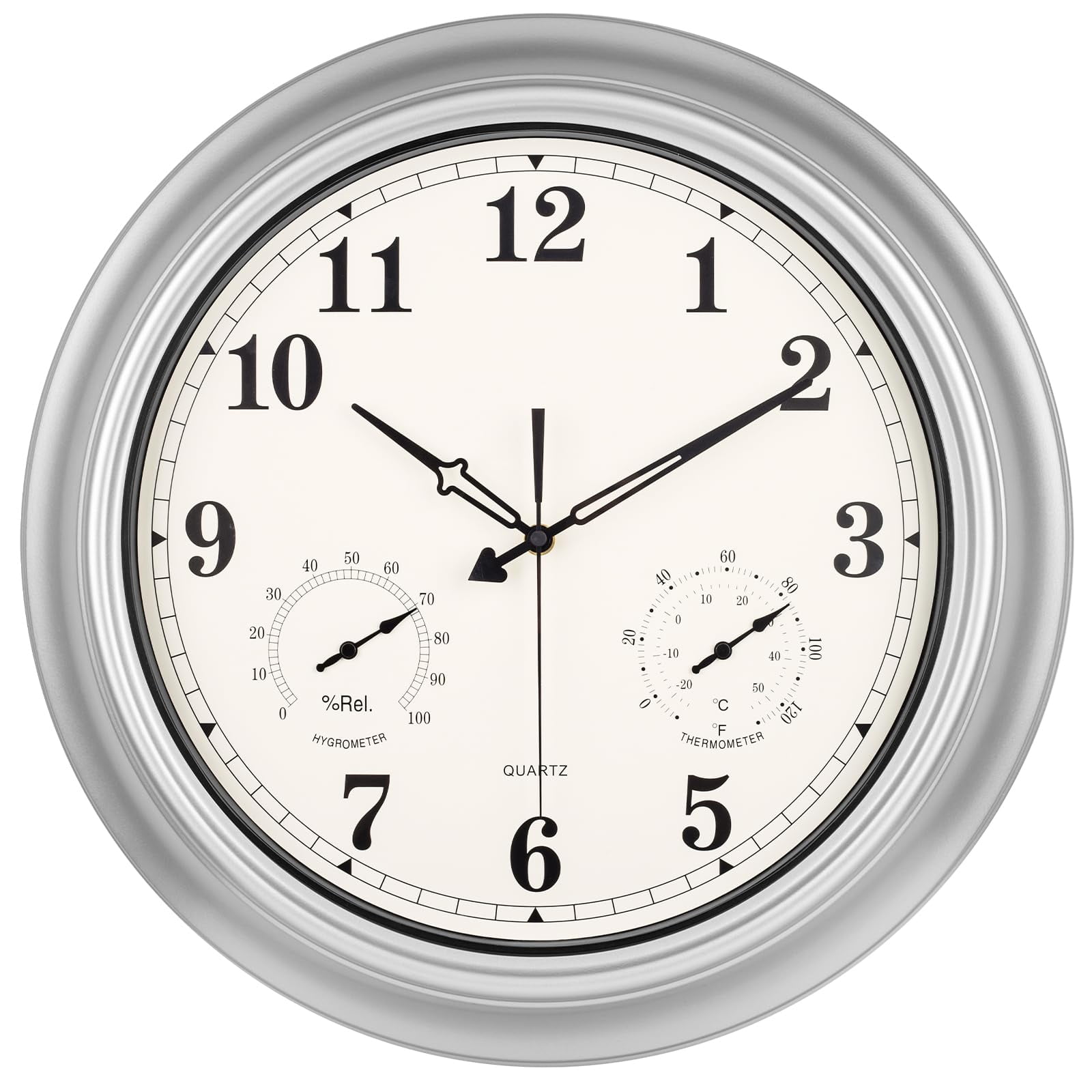 Outdoor Clocks Waterproof, 18 in Large Outdoor Clock for Patio w ...