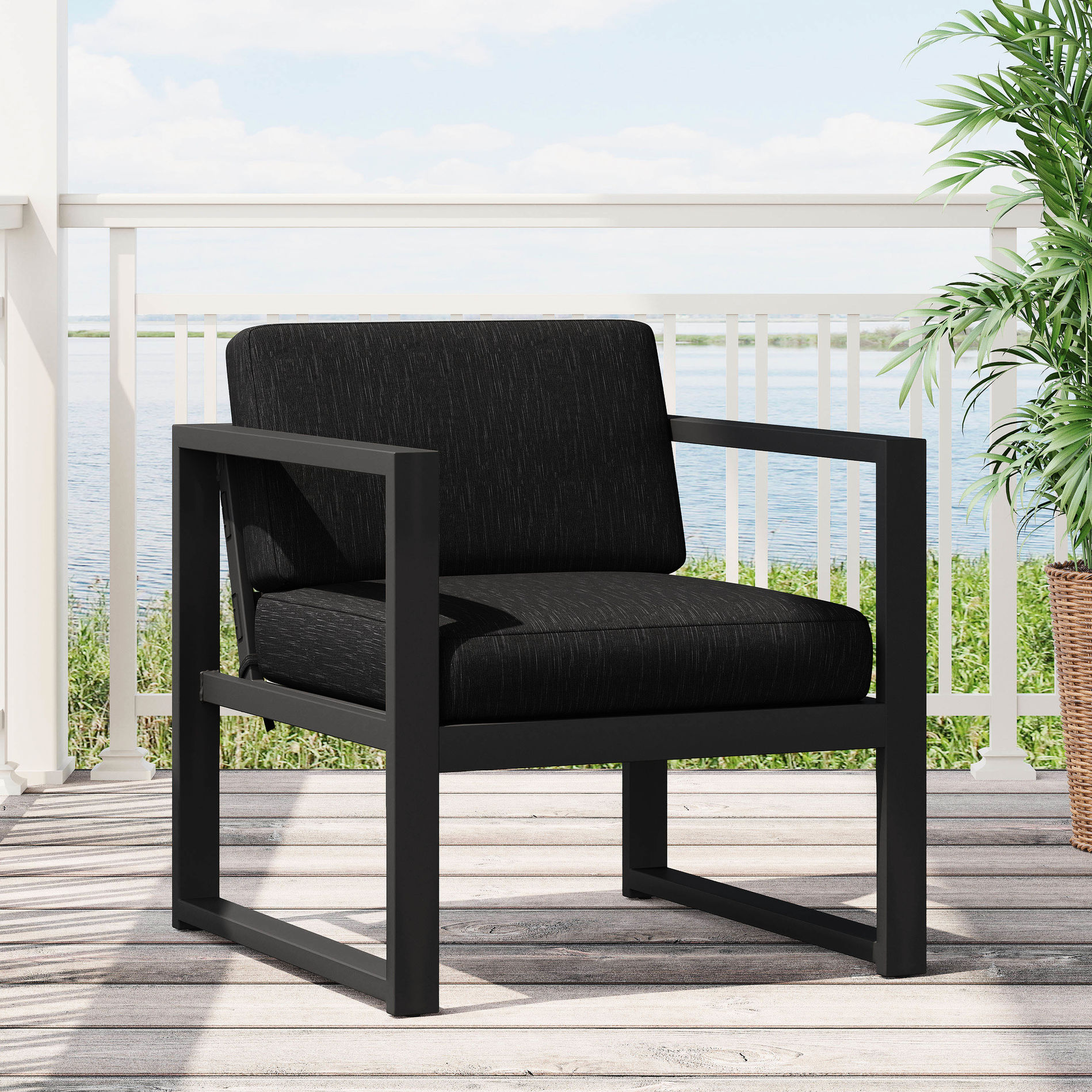 Outdoor Club Chair | Ideal for Modern Outdoor Relaxation | Aluminum ...
