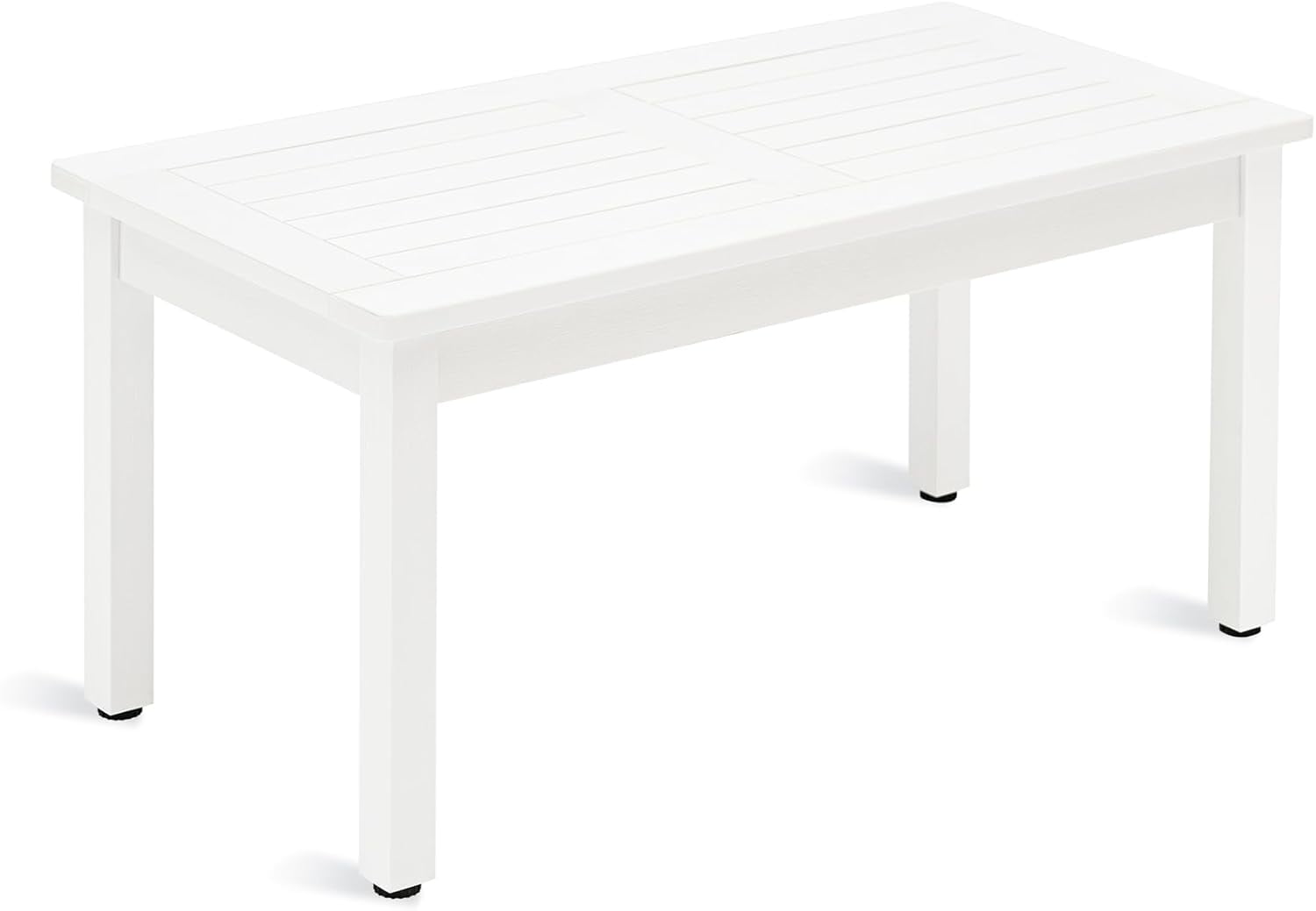 Outdoor Coffee Table Rectangle, HDPS Patio Coffee Tables for Outside ...