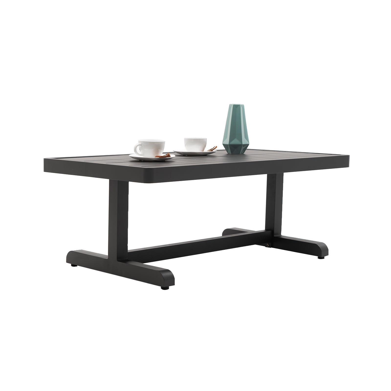 Outdoor Coffee Table for Patio All Weather Modern Coffee Table ...