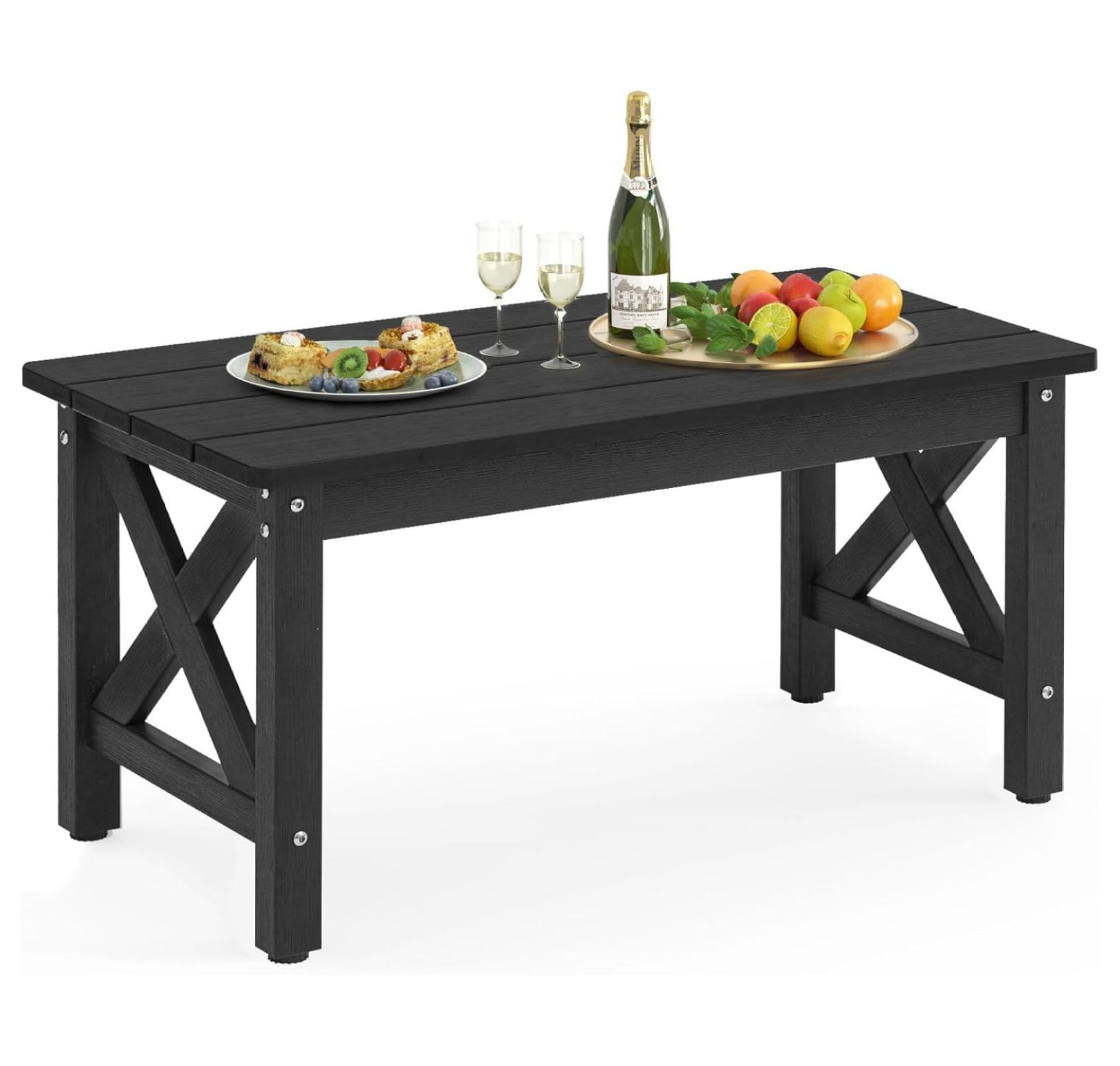 Outdoor Coffee Table for Patio, Rectangle Outdoor Coffee Table, All ...