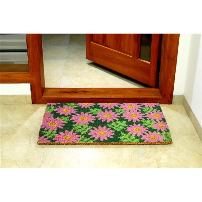 Outdoor Coir Daisy Mat, Multi Color - Walmart.com
