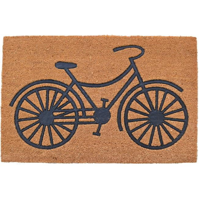 Outdoor Coir & PVC Embossed Bicycle Door Mat, Multi Color - Walmart.com
