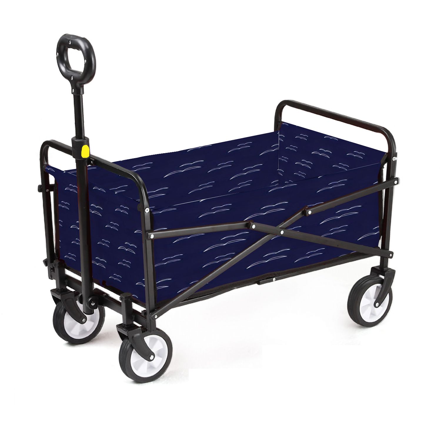 Outdoor Collapsible Wagon Abstract blue seamless birds Gull hand drawn ...