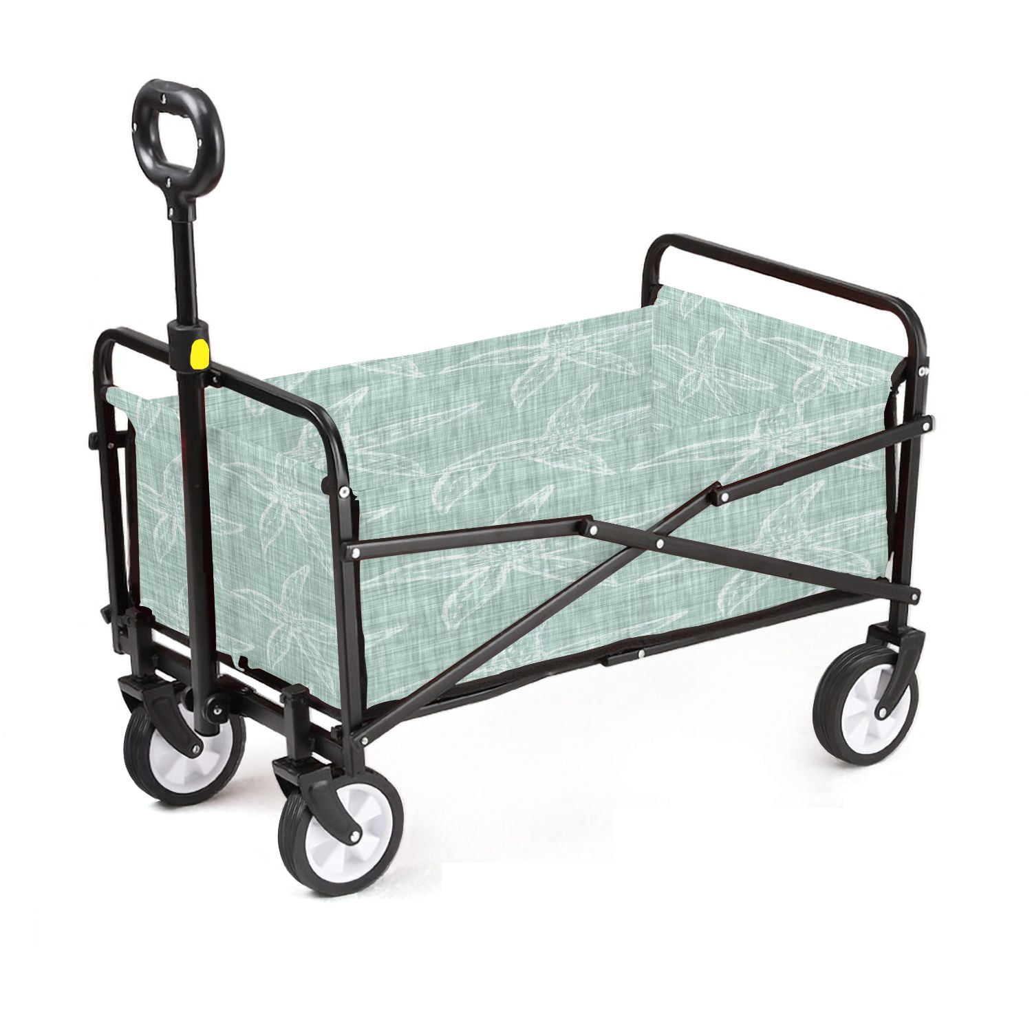 Outdoor Collapsible Wagon Aegean teal mottled star fish linen texture ...