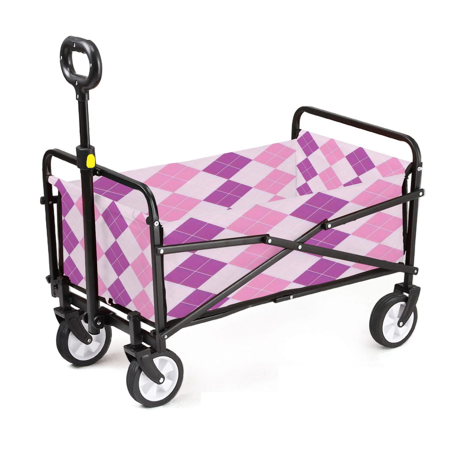 Outdoor Collapsible Wagon Argyle plaid Scottish pattern pink purple ...