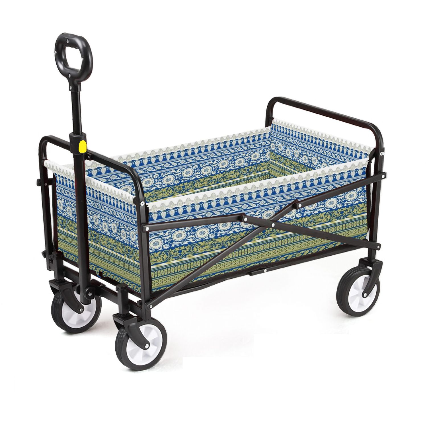 Outdoor Collapsible Wagon Baroque Border Motif Design Artwork for ...