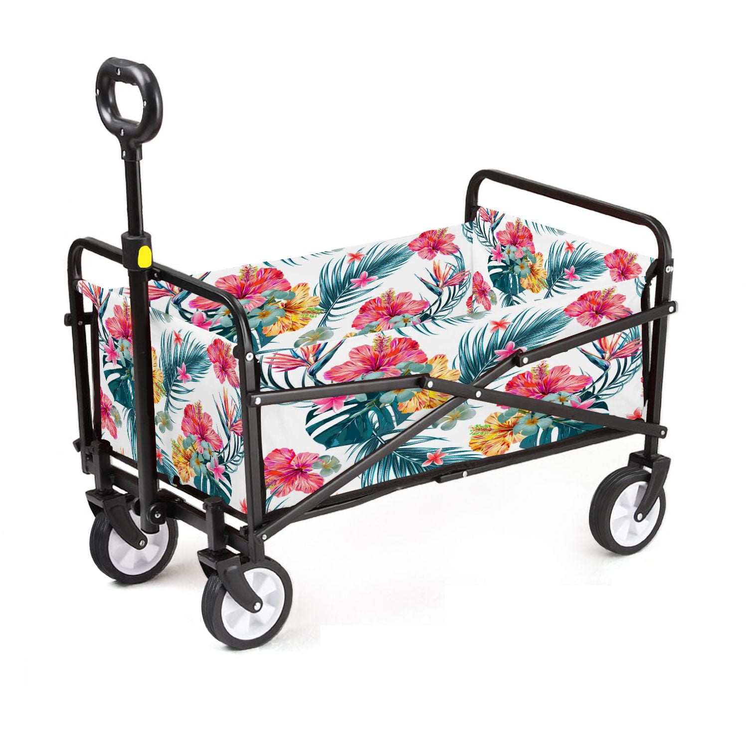 Outdoor Collapsible Wagon Beautiful seamless floral pattern spring summer tropical flowers palm ...