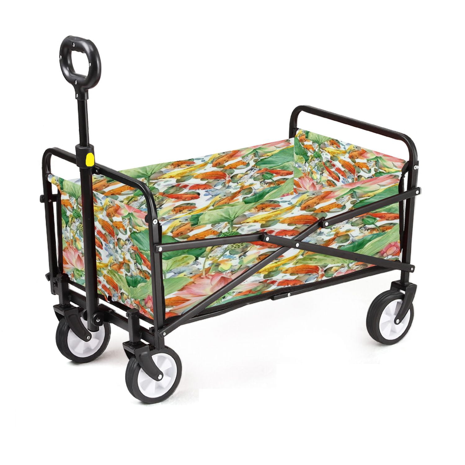 Outdoor Collapsible Wagon Carp koi flower lotus seamless pattern fish ...