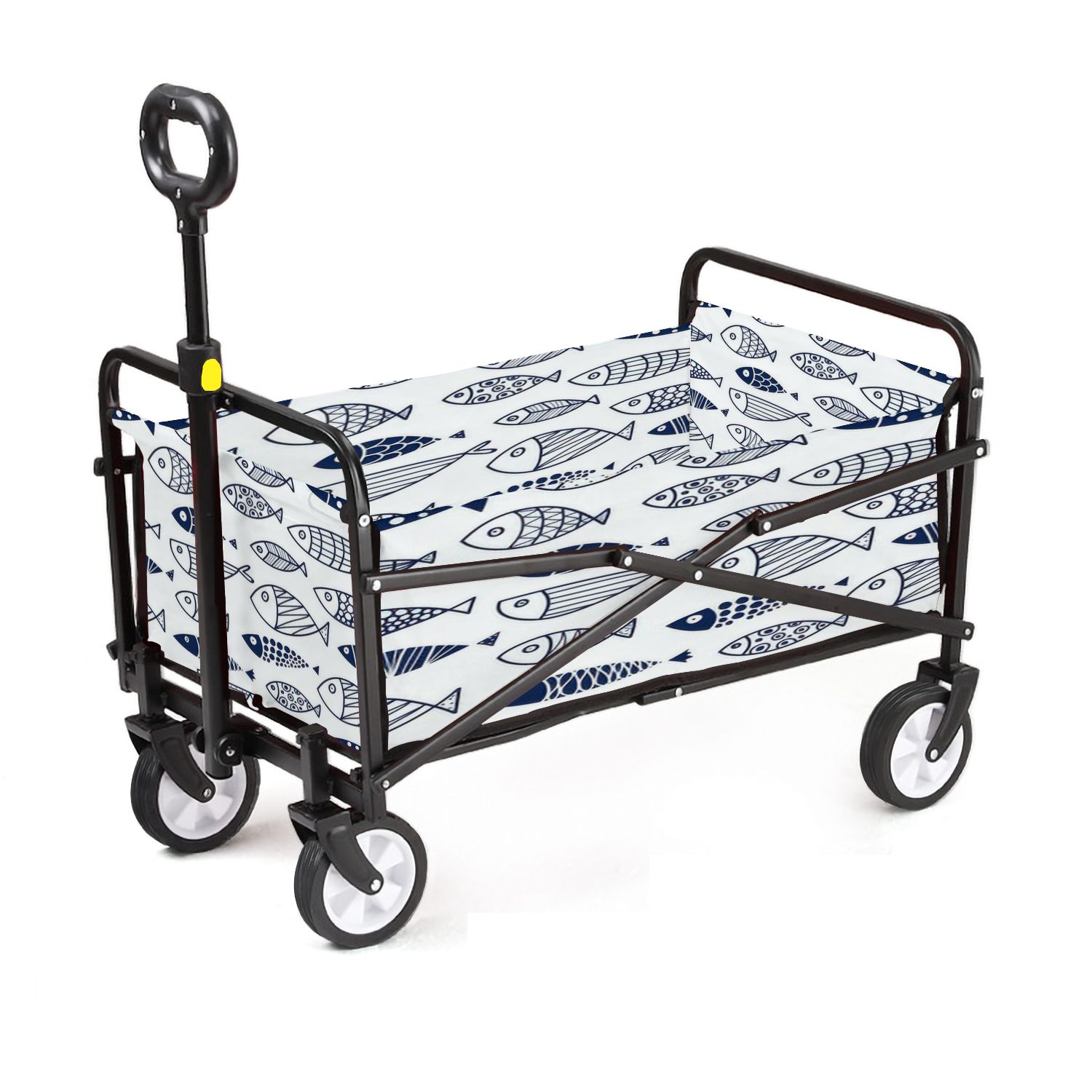 Outdoor Collapsible Wagon Cute fish seamless pattern Camping Garden ...