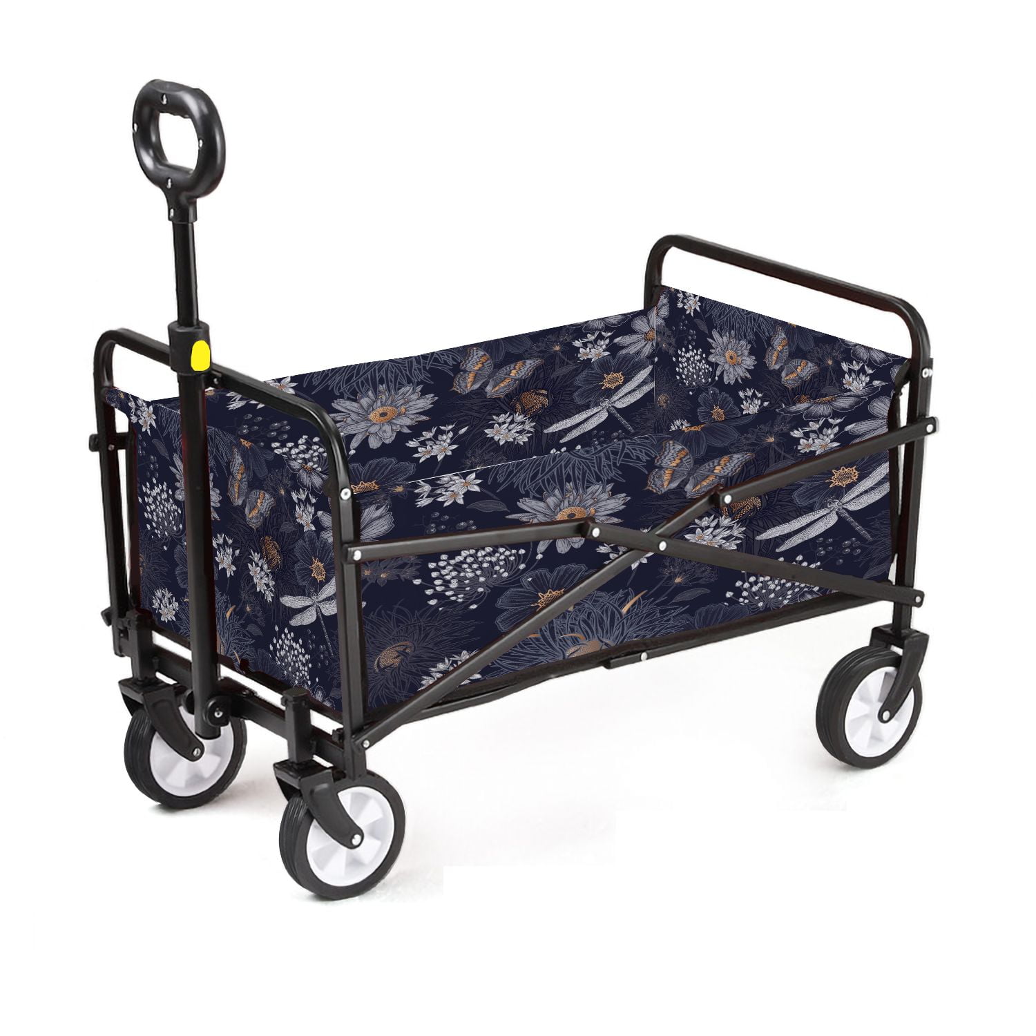 Outdoor Collapsible Wagon Cute wildflowers butterflies dragonflies ...