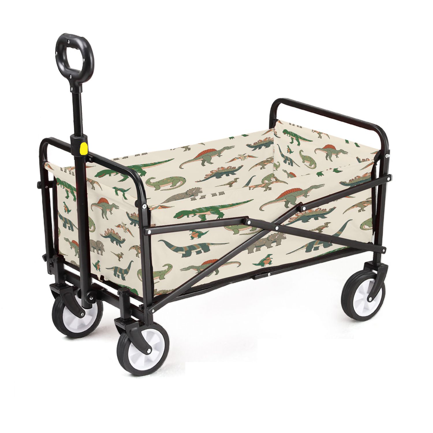 Outdoor Collapsible Wagon Dinosaur cartoon seamless Camping Garden Cart ...
