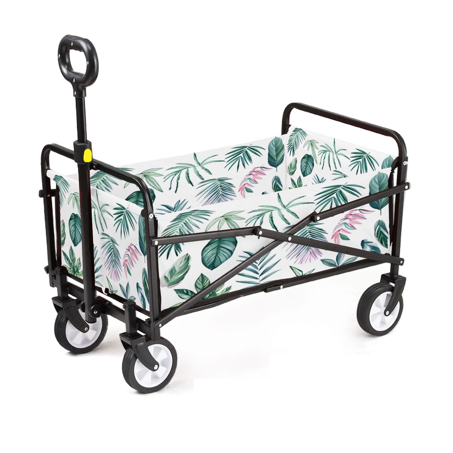 Outdoor Collapsible Wagon Exotic plants palm leaves an white watercolor ...