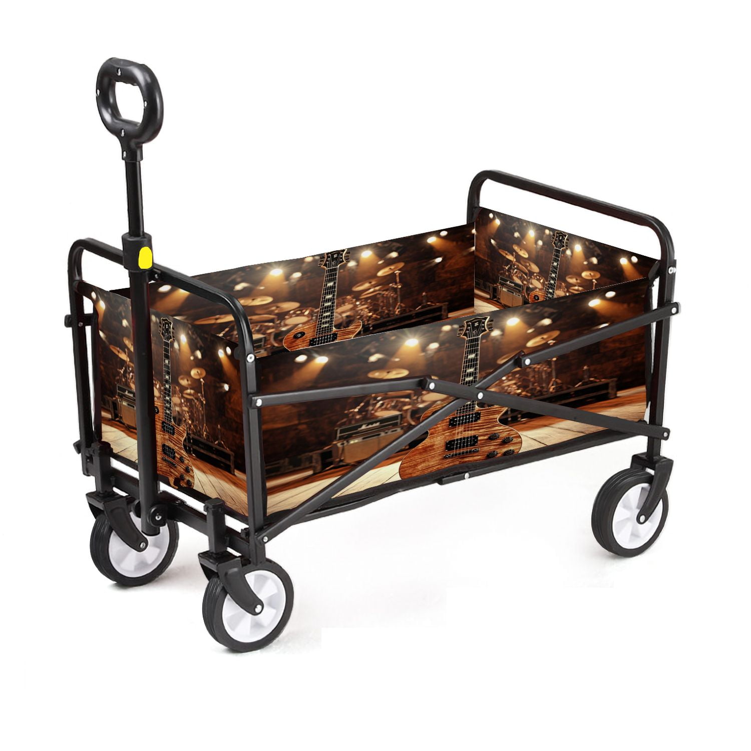 Outdoor Collapsible Wagon Guitar Vintage Music Man Cave Electric Stage ...