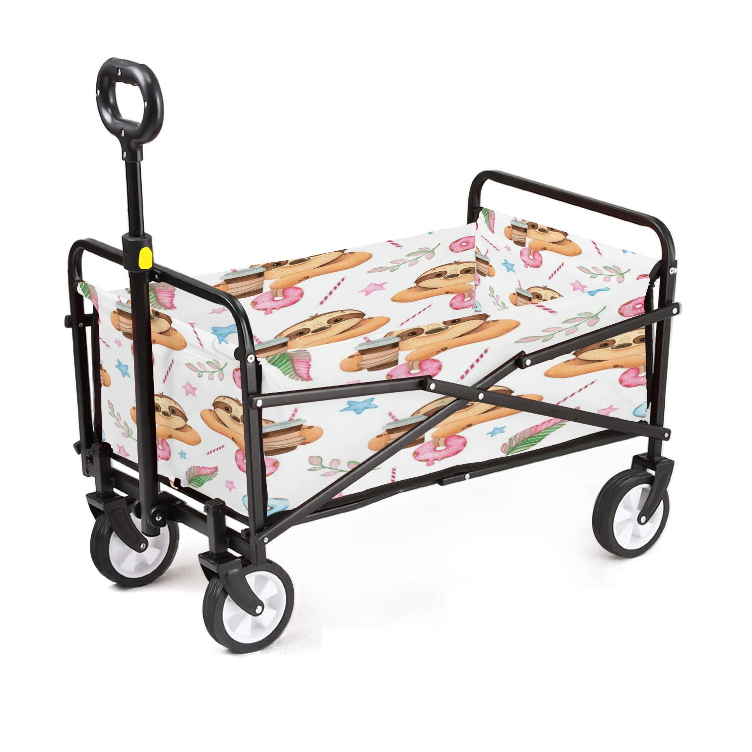 Outdoor Collapsible Wagon Hand painted watercolor pattern tropical cute ...