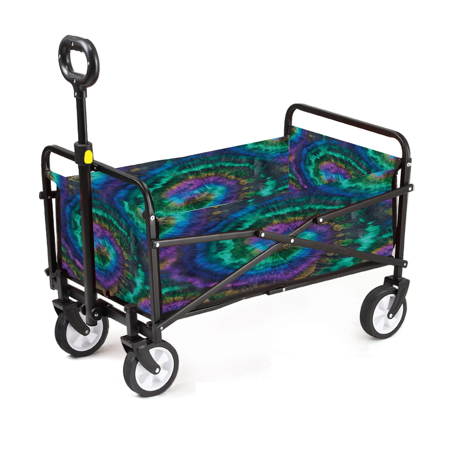 Outdoor Collapsible Wagon Hippie Tie Dye Swirl Psychedelic Boho Multi ...