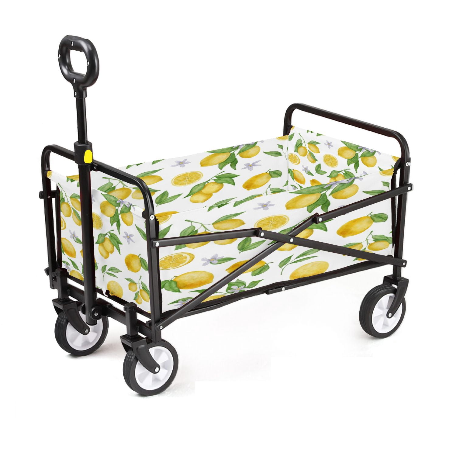 Outdoor Collapsible Wagon Lemon fruits leaves flower watercolor ...