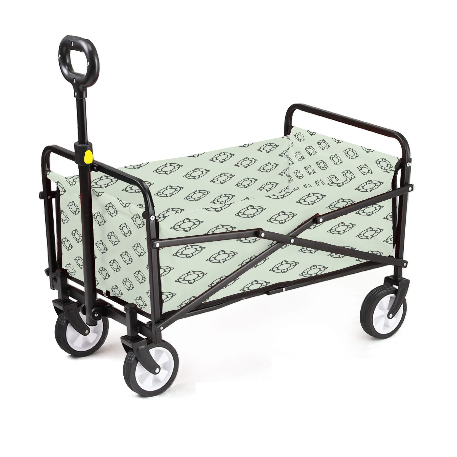 Outdoor Collapsible Wagon Lifebuoy ring line seamless pattern human ...