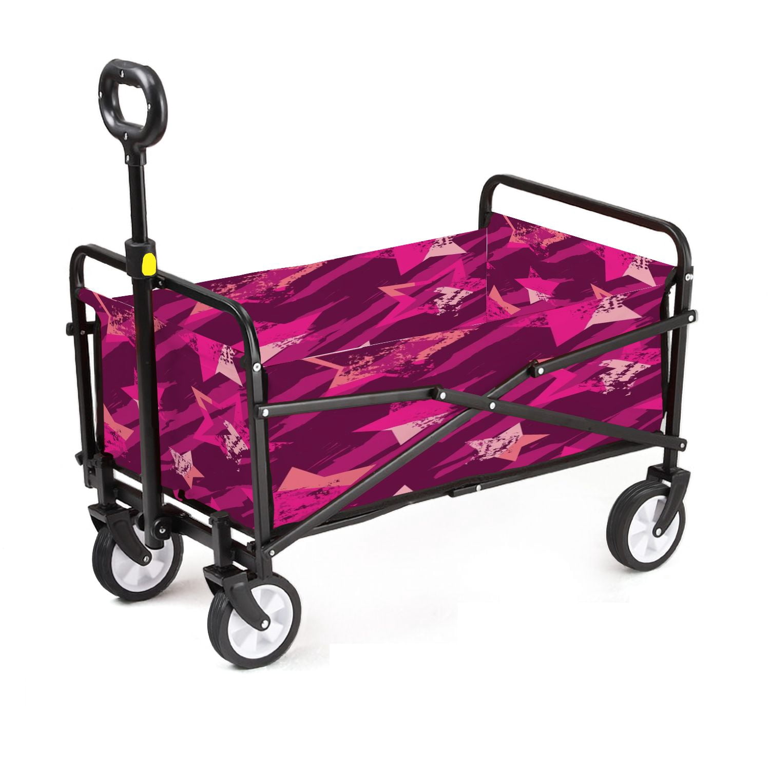 Outdoor Collapsible Wagon Pink seamless Grunge stars pattern for sport ...