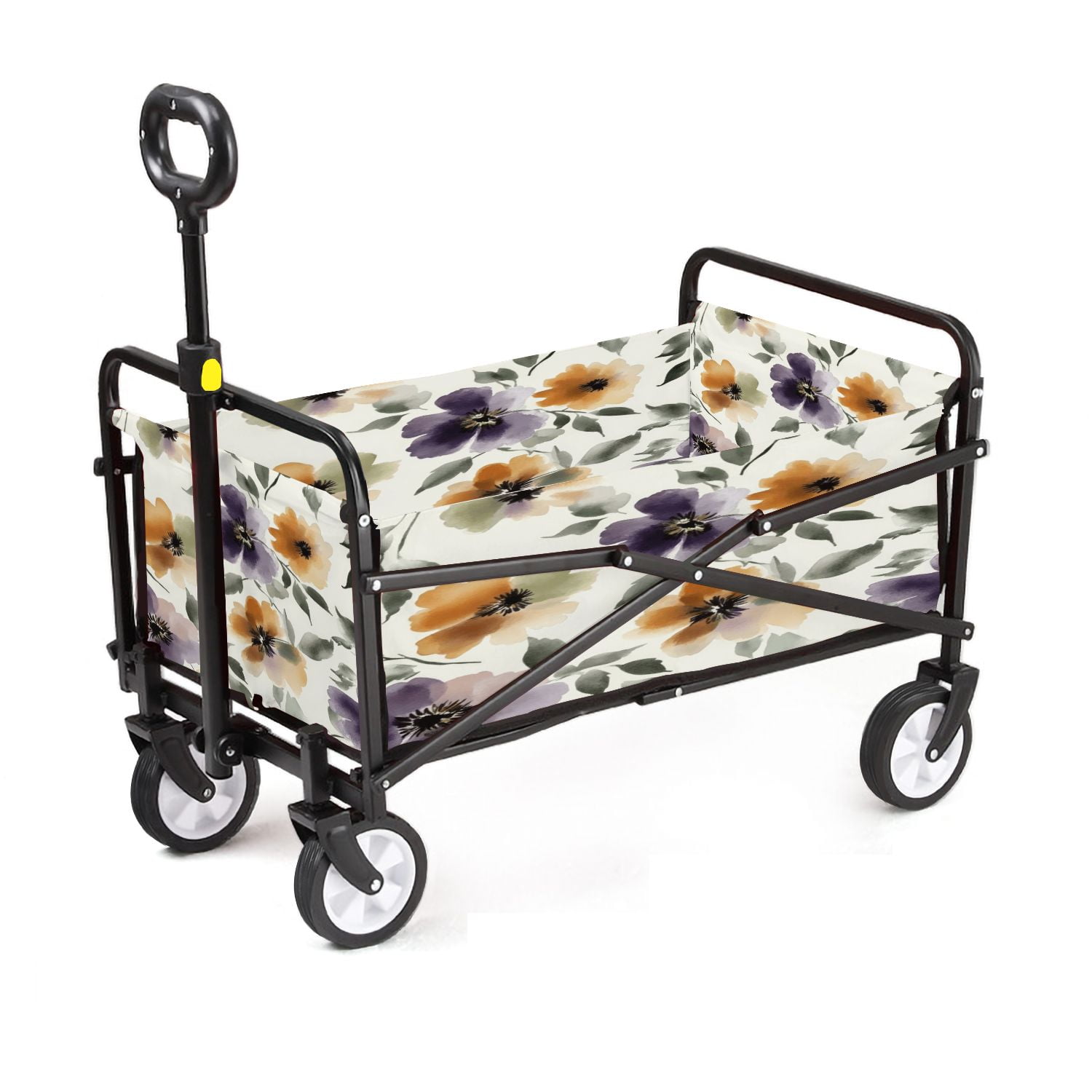 Outdoor Collapsible Wagon Purple orange flowers white light colors soft ...