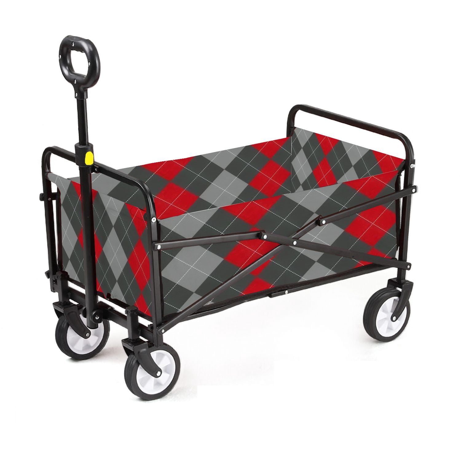 Outdoor Collapsible Wagon Red gray argyle fabric texture seamless Flat ...