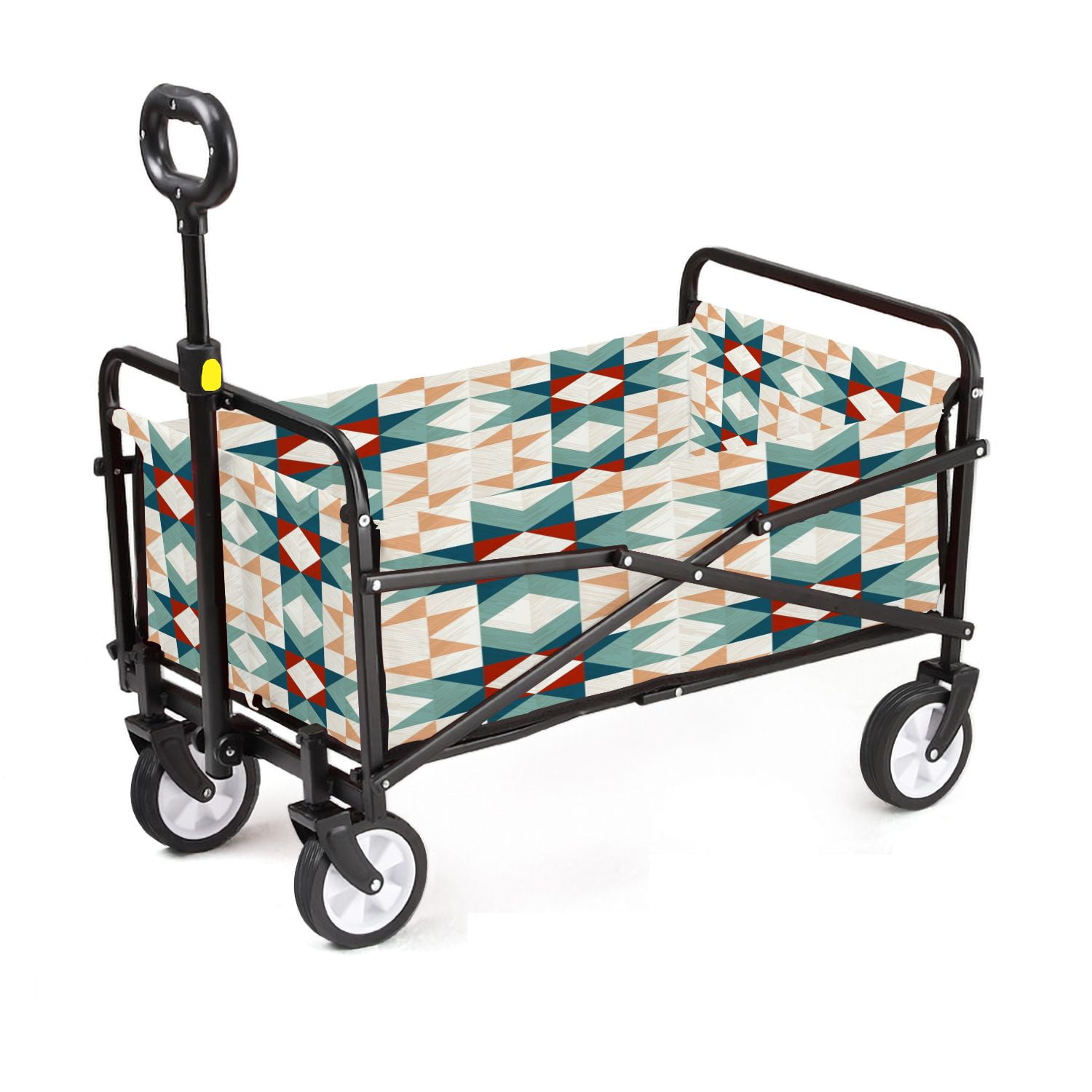 Outdoor Collapsible Wagon Rustic patchwork plaid seamless quilt block ...