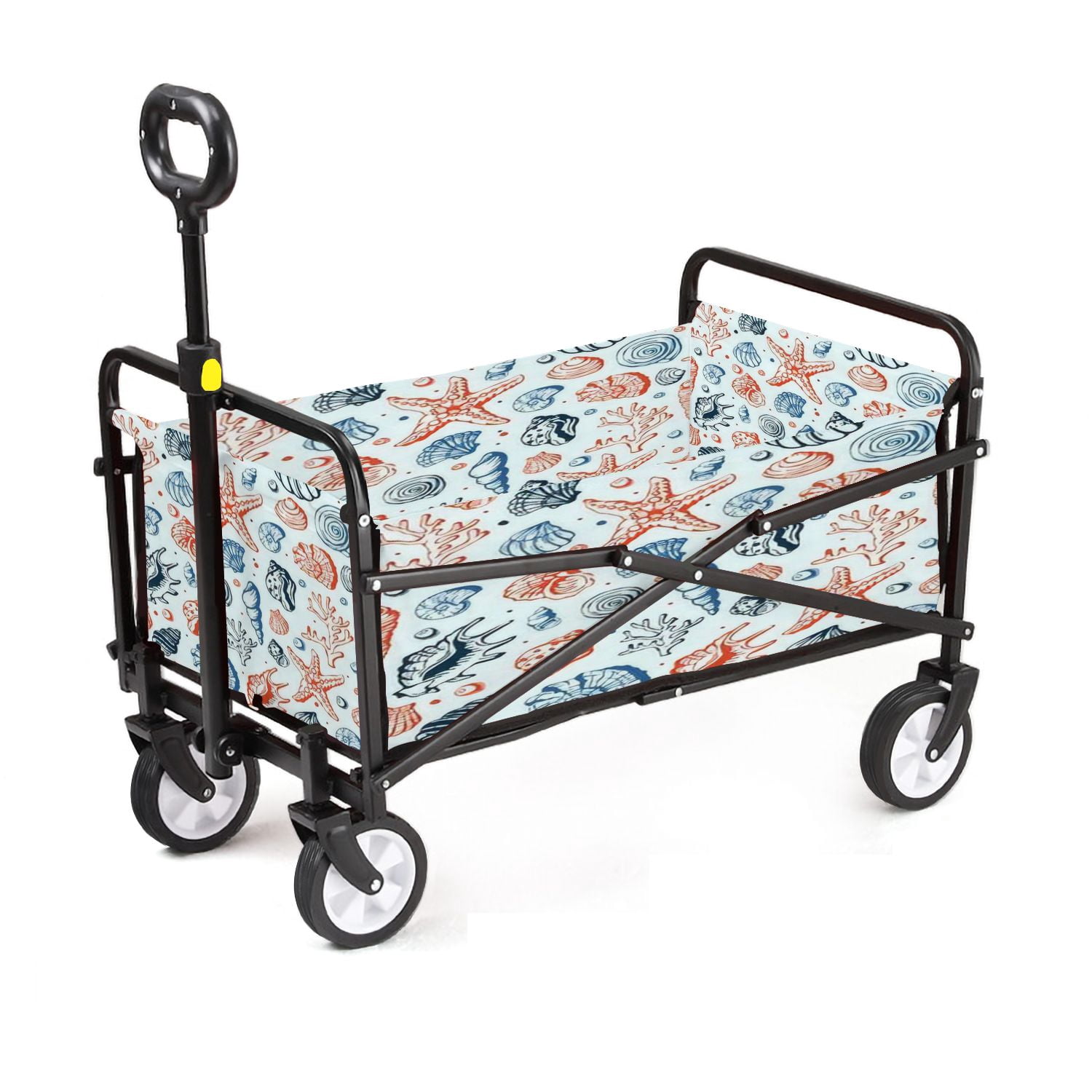 Outdoor Collapsible Wagon Sea marine shells corals starfish underwater ...