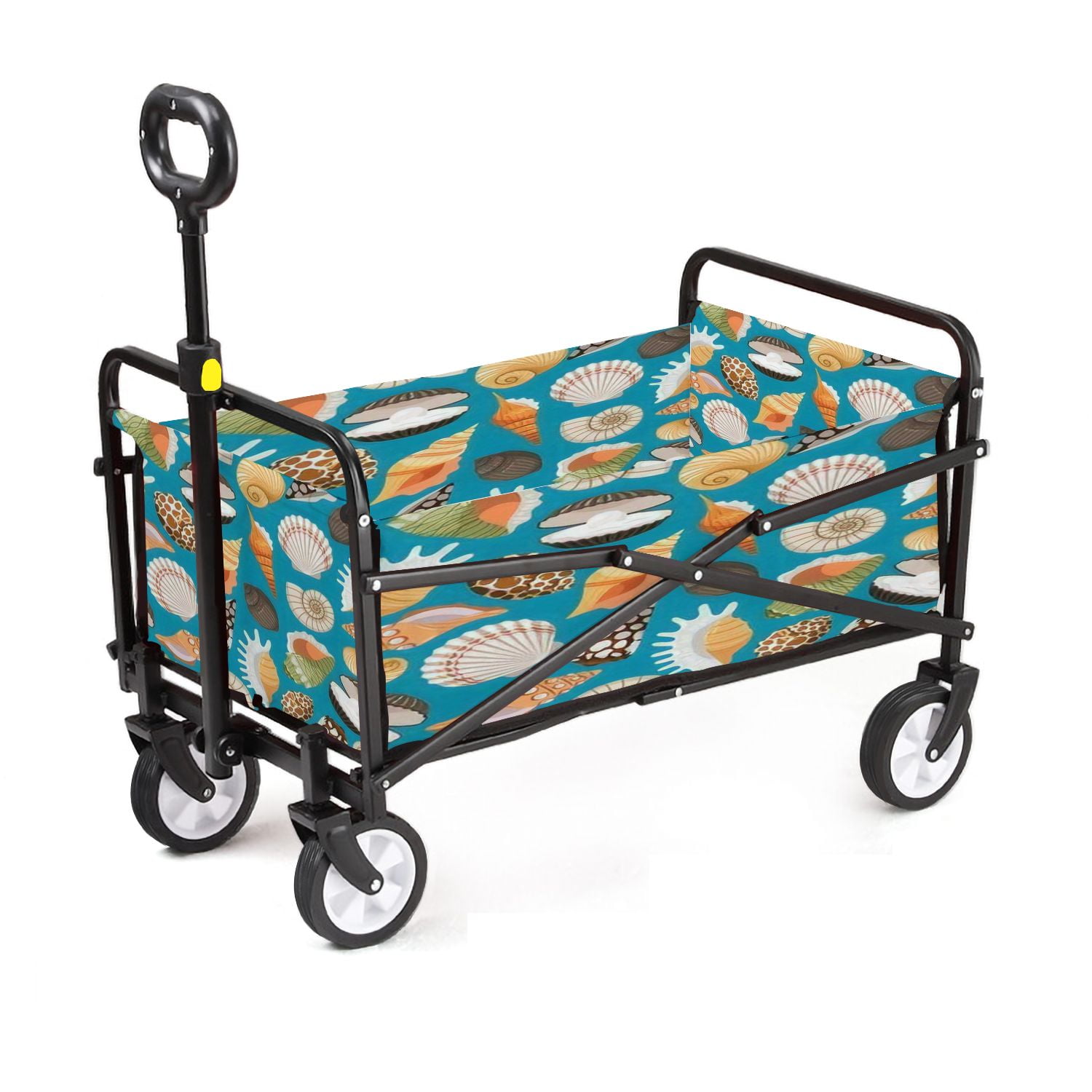 Outdoor Collapsible Wagon Sea travel beach tourism sea shells seamless ...