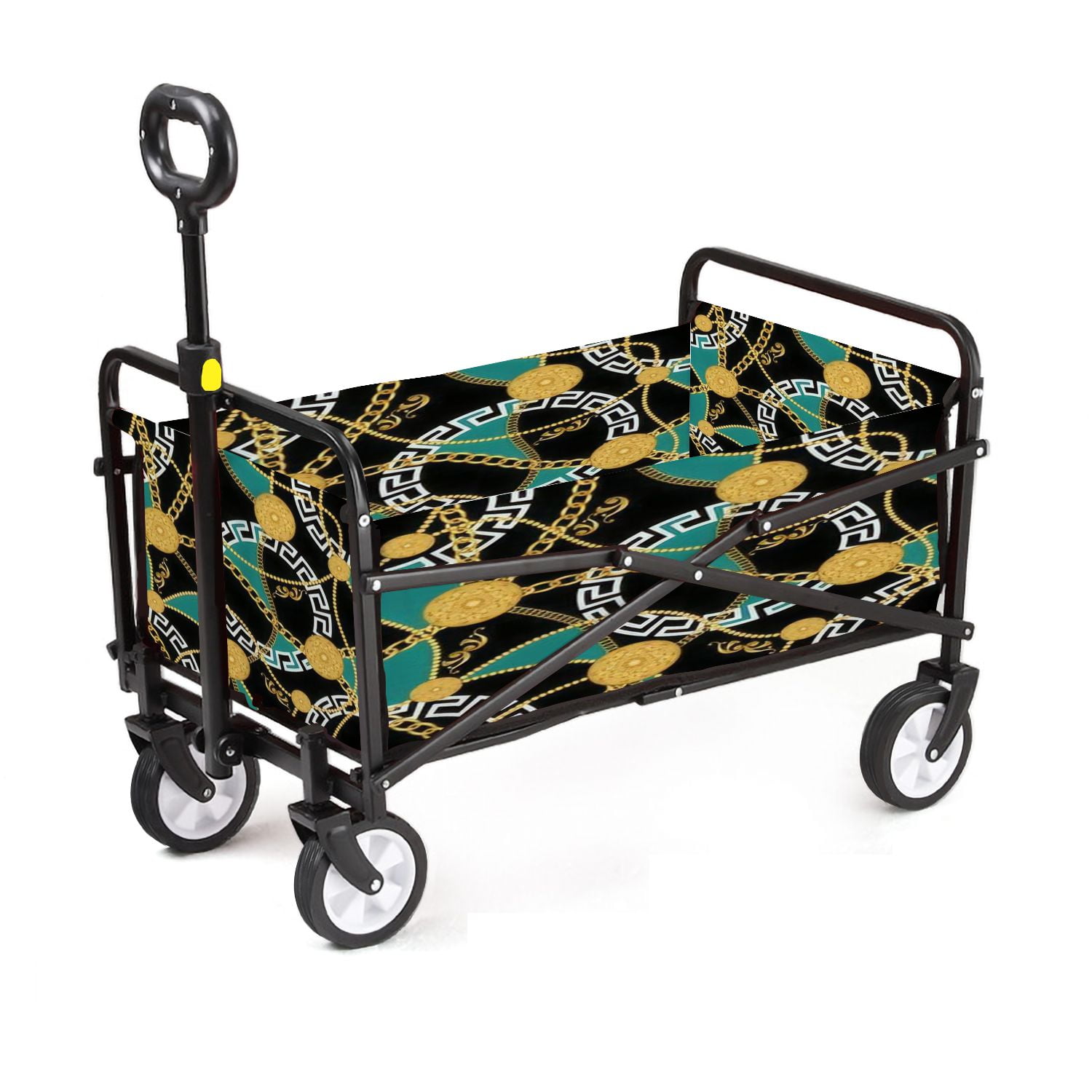 Outdoor Collapsible Wagon Seamless Gold Chains Baroque Pattern Camping ...