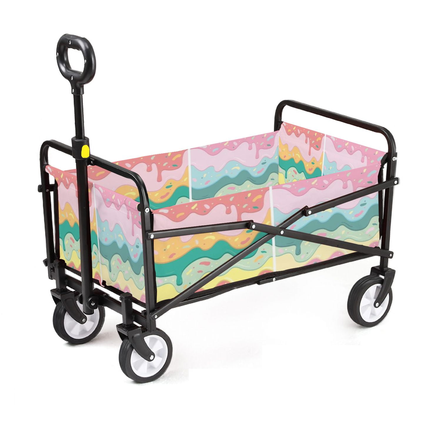 Outdoor Collapsible Wagon Seamless ice cream melted colorful cute candy ...