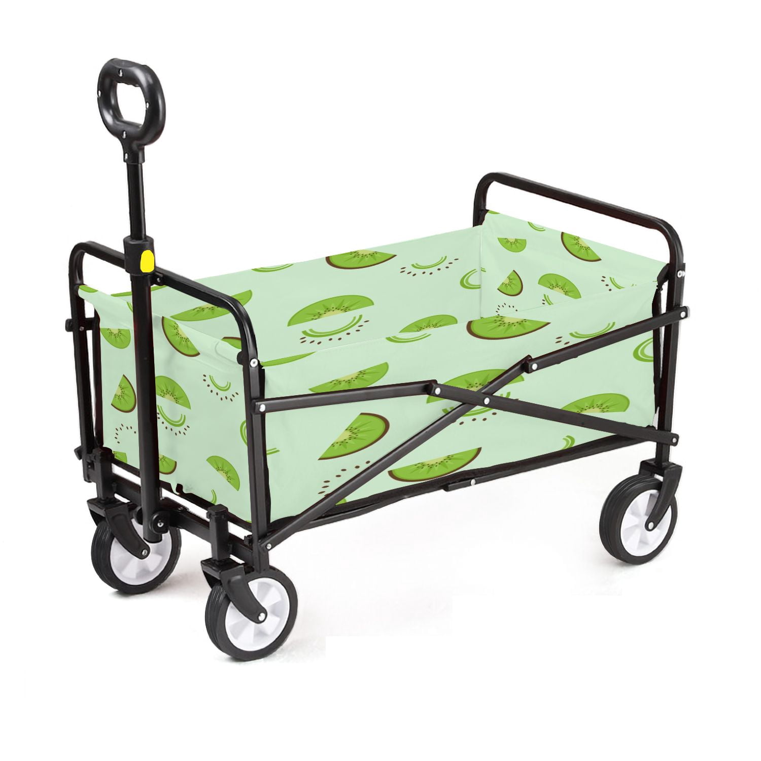 Outdoor Collapsible Wagon Seamless pattern kiwi fruit green leaves ...