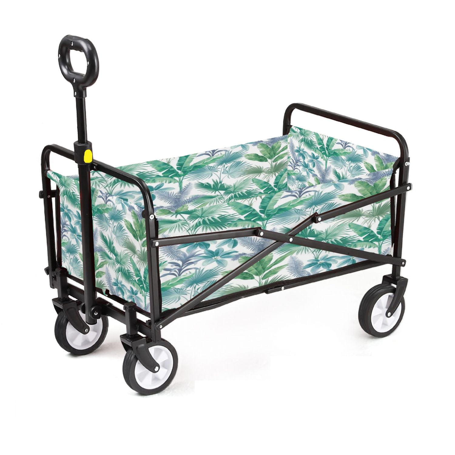 Outdoor Collapsible Wagon Seamless pattern tropical leaves Realistic ...