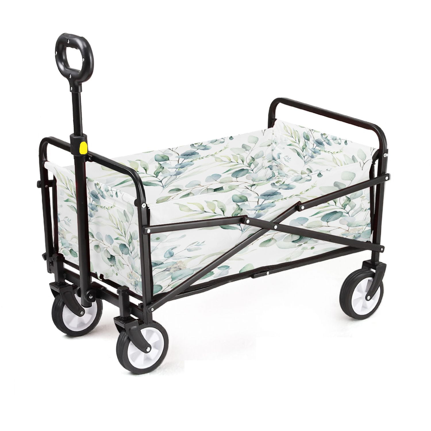 Outdoor Collapsible Wagon Seamless watercolor floral pattern green ...