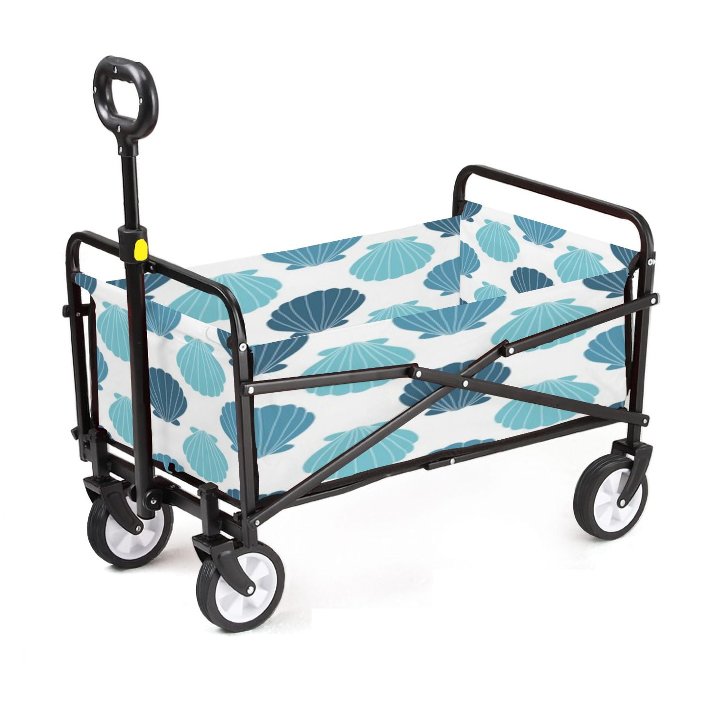 Outdoor Collapsible Wagon Seashells seamless pattern Doodle colorful ...