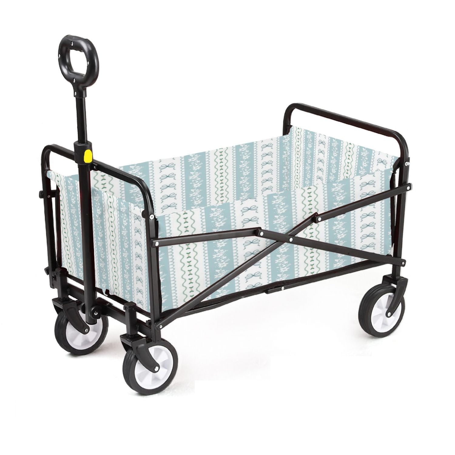 Outdoor Collapsible Wagon Soft blue striped grandmillennial seamless ...