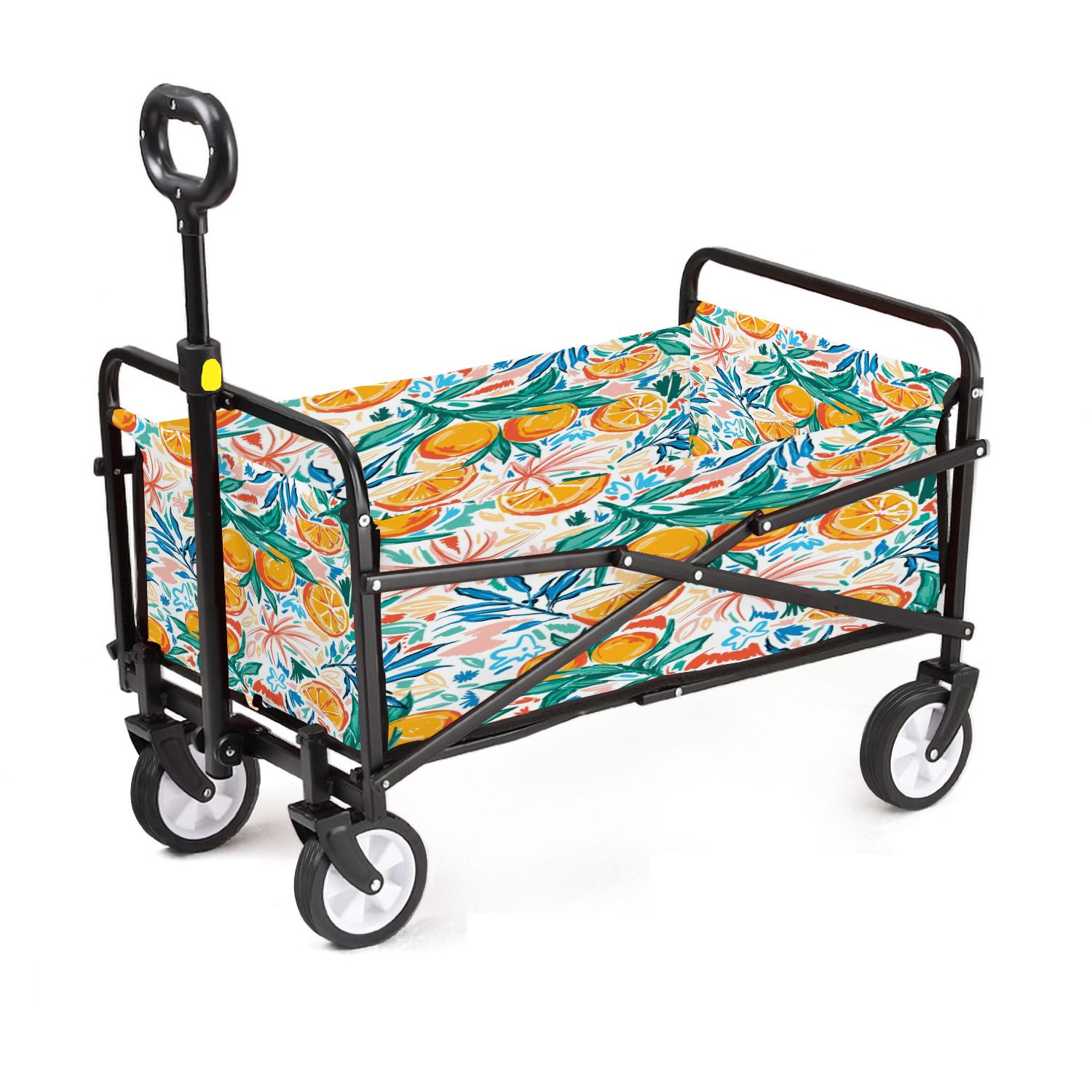 Outdoor Collapsible Wagon Trendy colourful Summer fruits Orange leaves ...