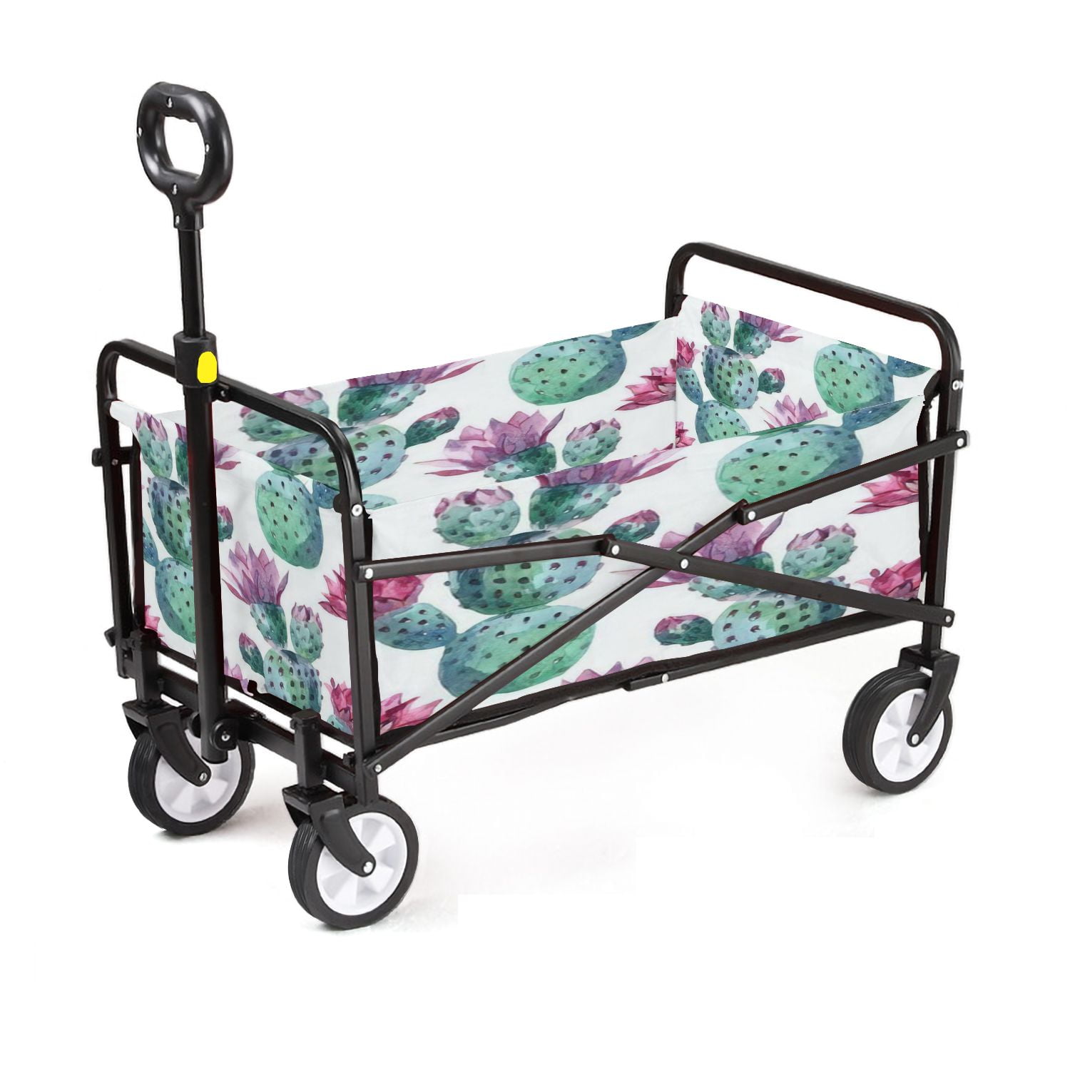 Outdoor Collapsible Wagon Watercolor seamless pattern Camping Garden Cart Heavy Duty Wagon ...