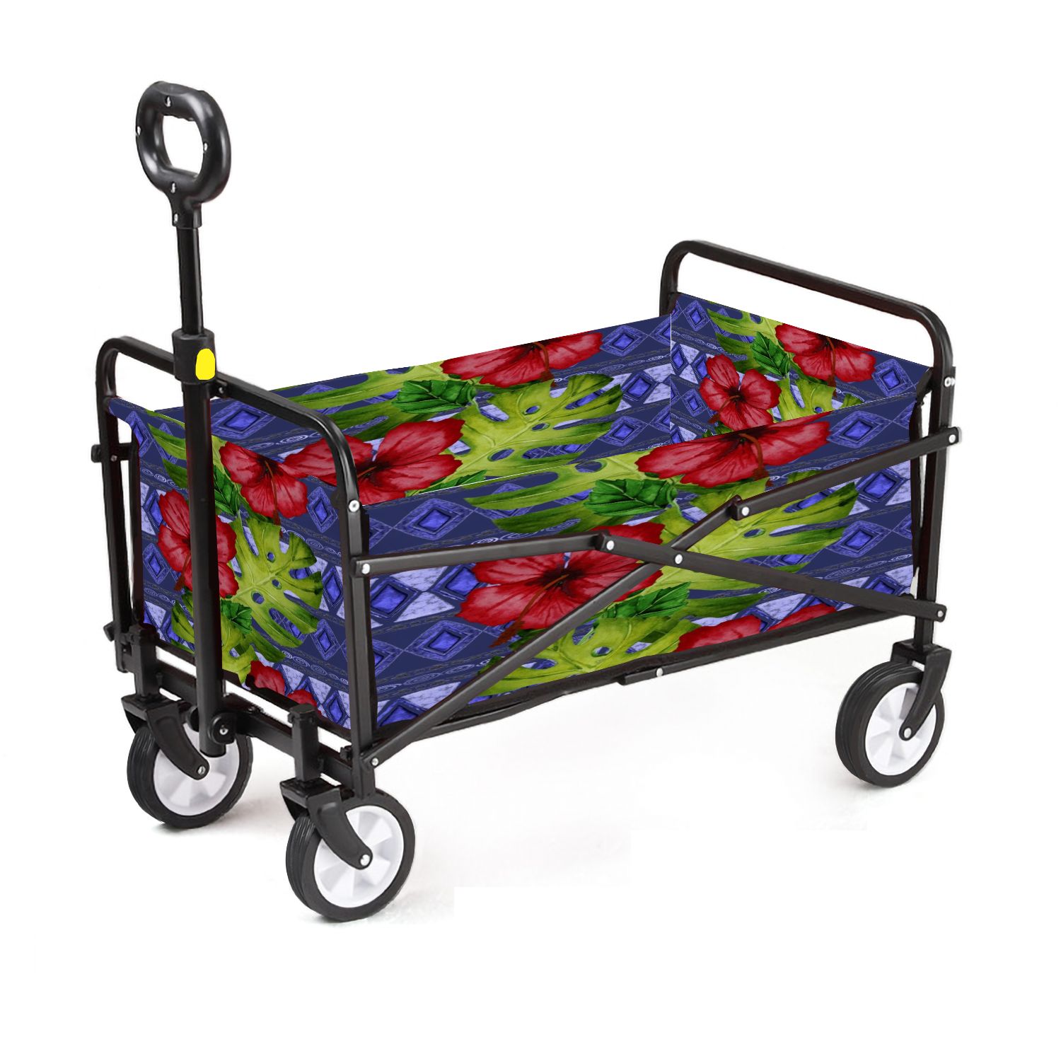 Outdoor Collapsible Wagon Watercolor seamless pattern tropical leaves ...