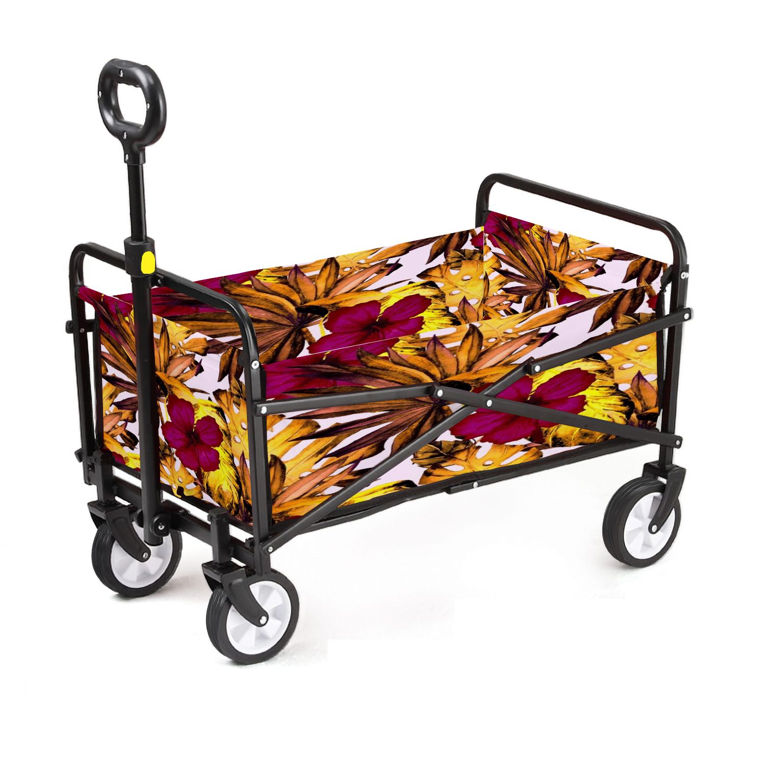 Outdoor Collapsible Wagon Watercolor seamless pattern tropical leaves ...