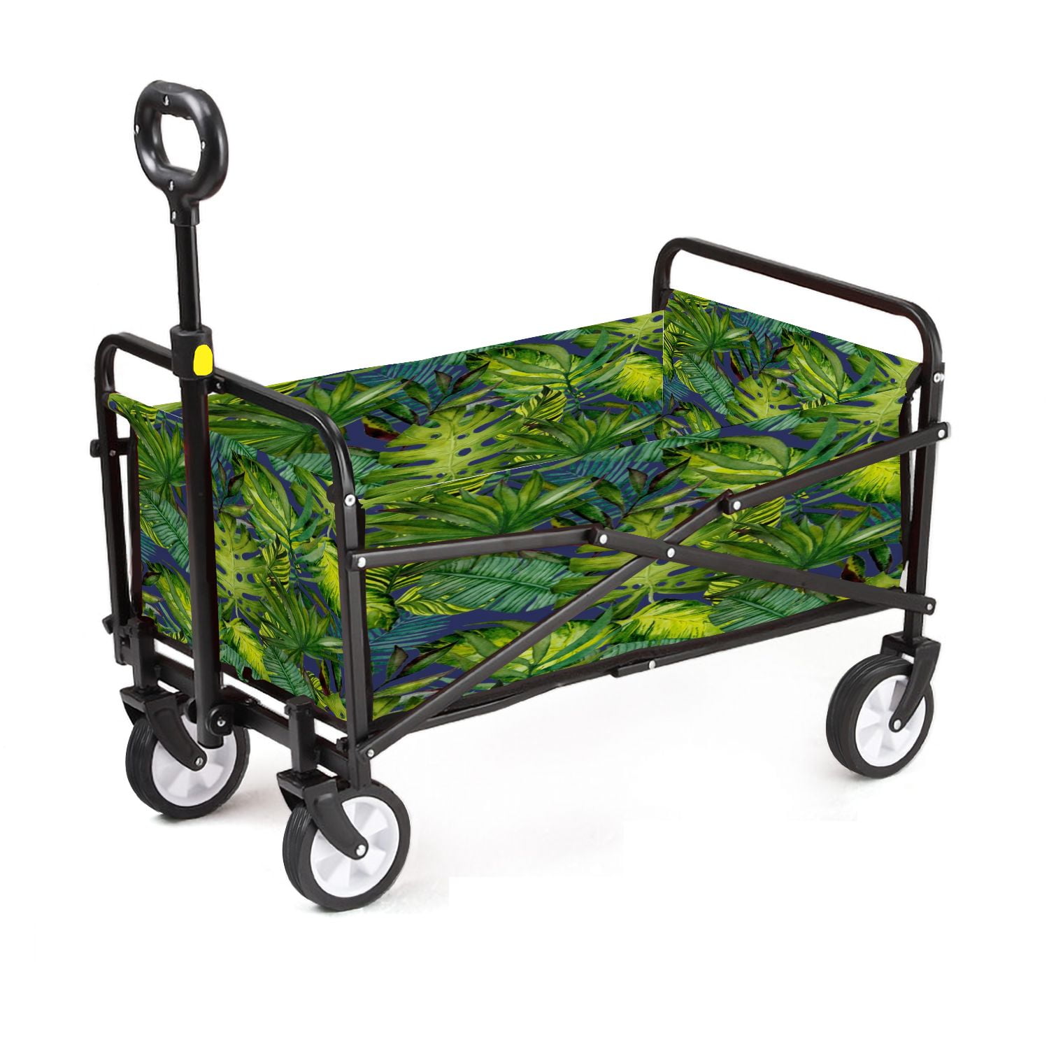 Outdoor Collapsible Wagon Watercolor seamless pattern tropical leaves ...