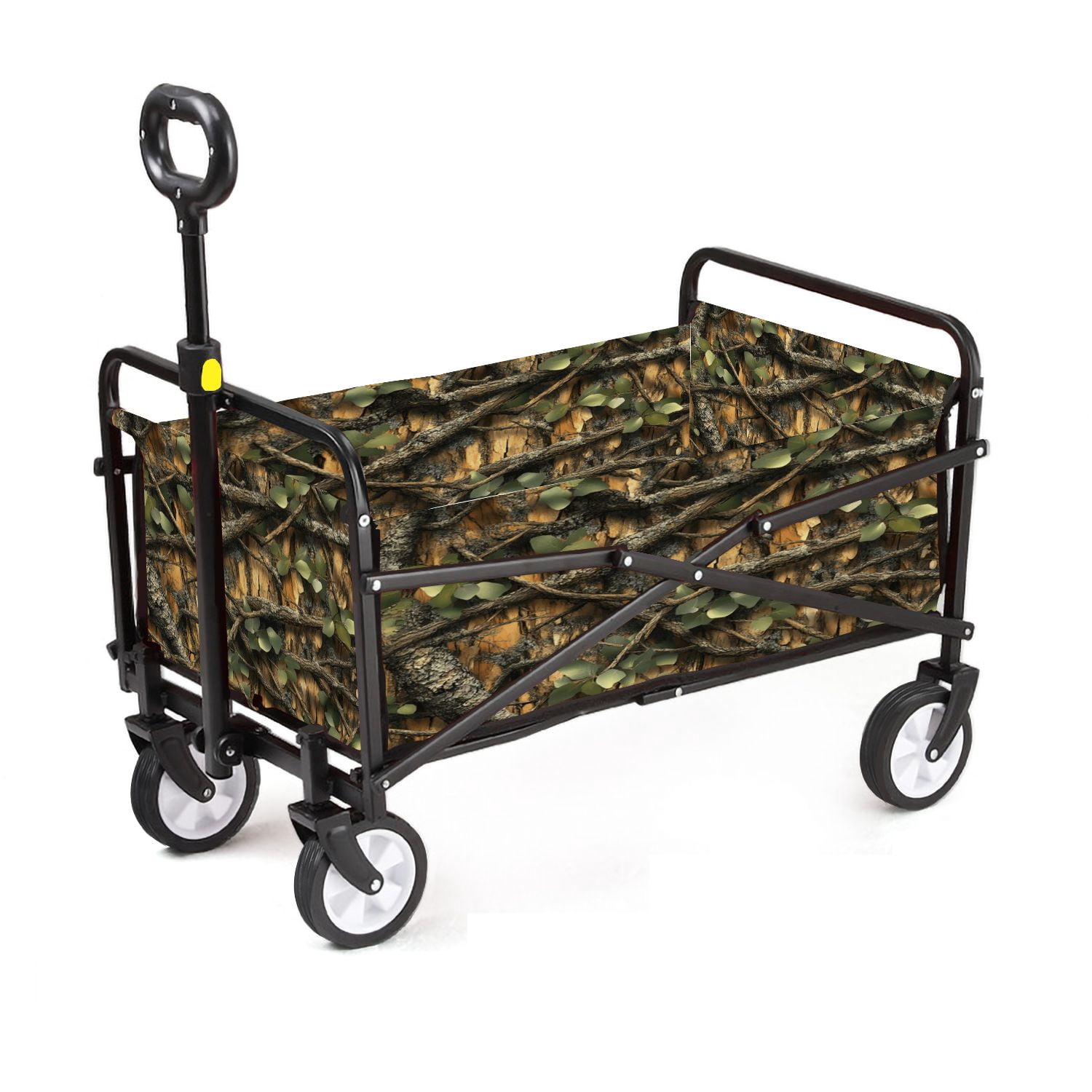 Outdoor Collapsible Wagon camouflage pattern made real tree branches ...