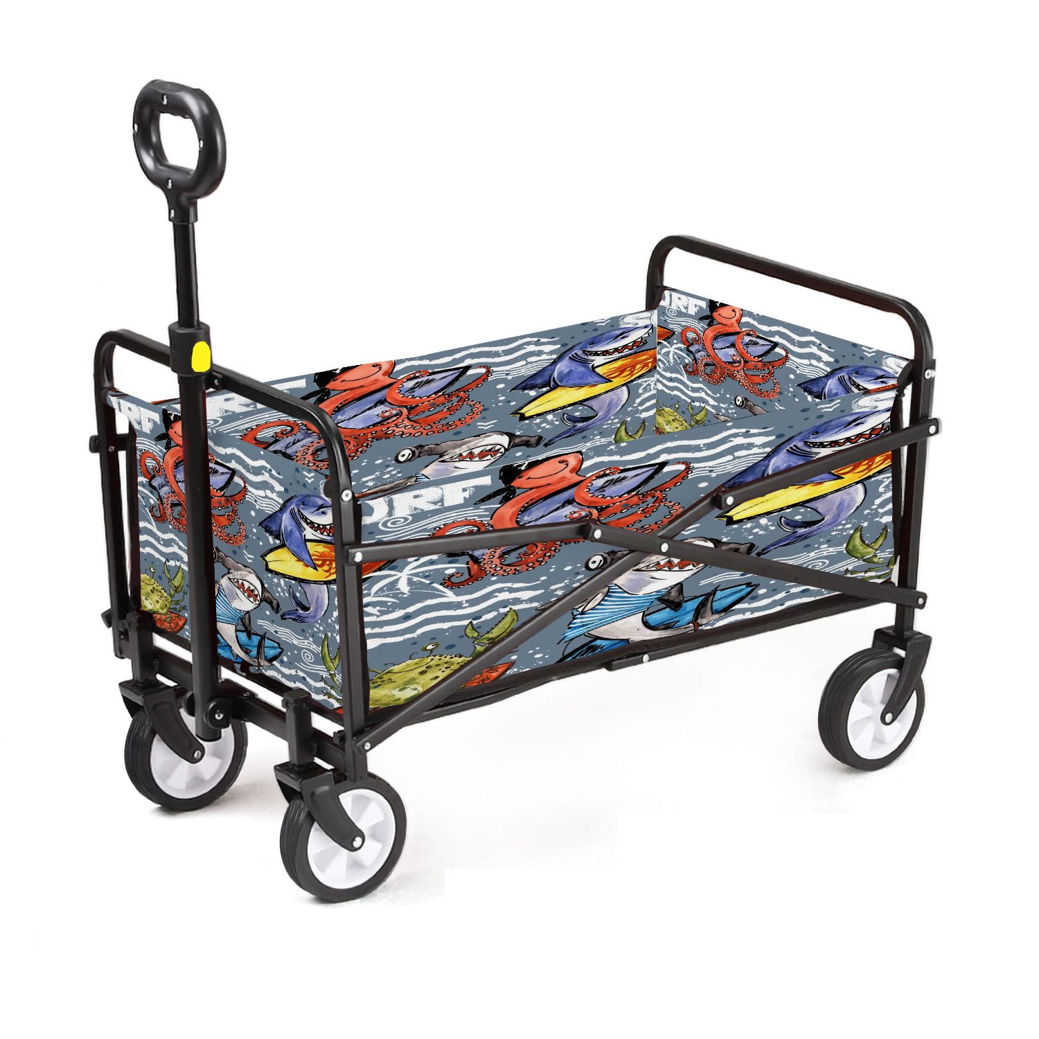 Outdoor Collapsible Wagon cute cartoon sea fish seamless pattern ...