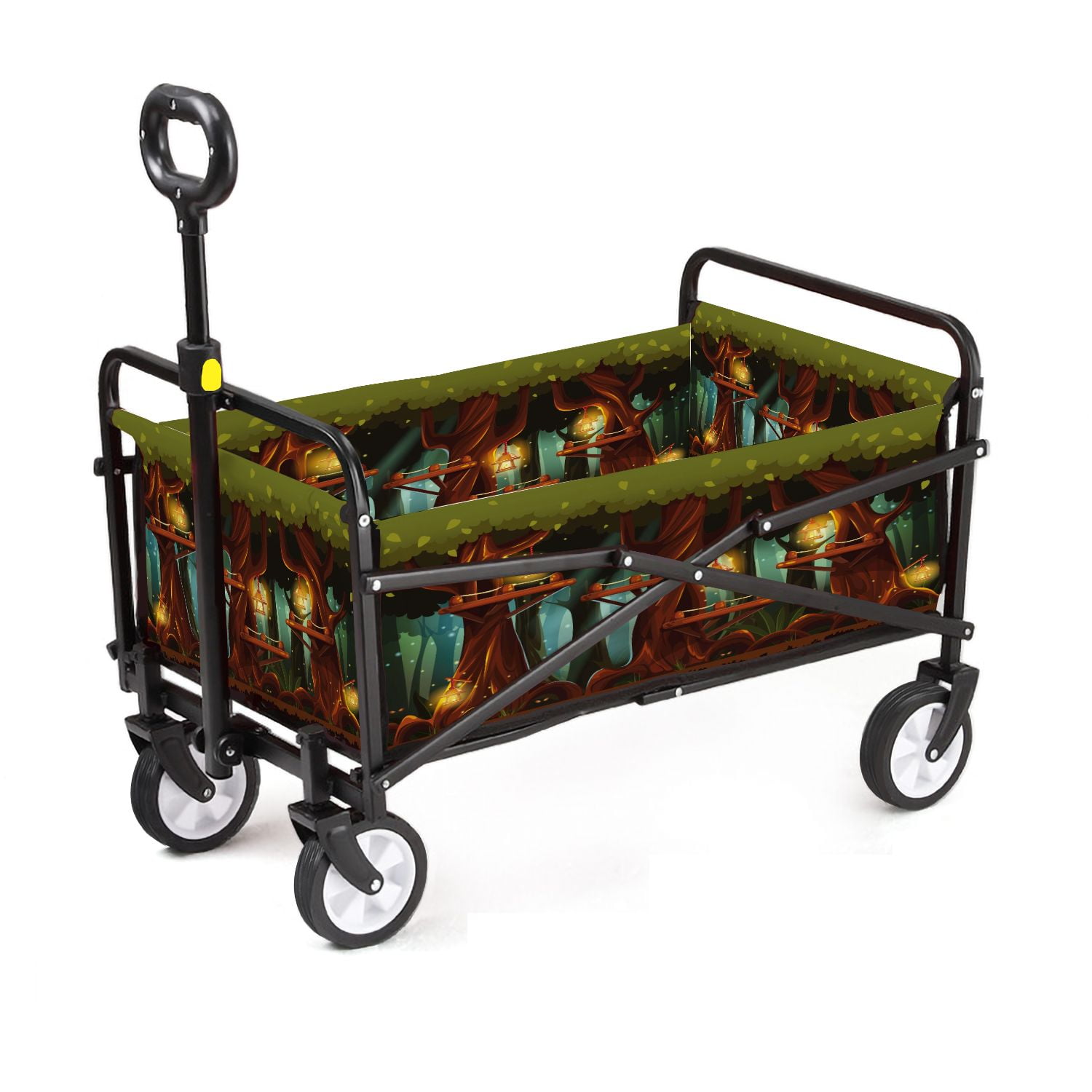 Outdoor Collapsible Wagon fairy forest night flashlights fireflies ...