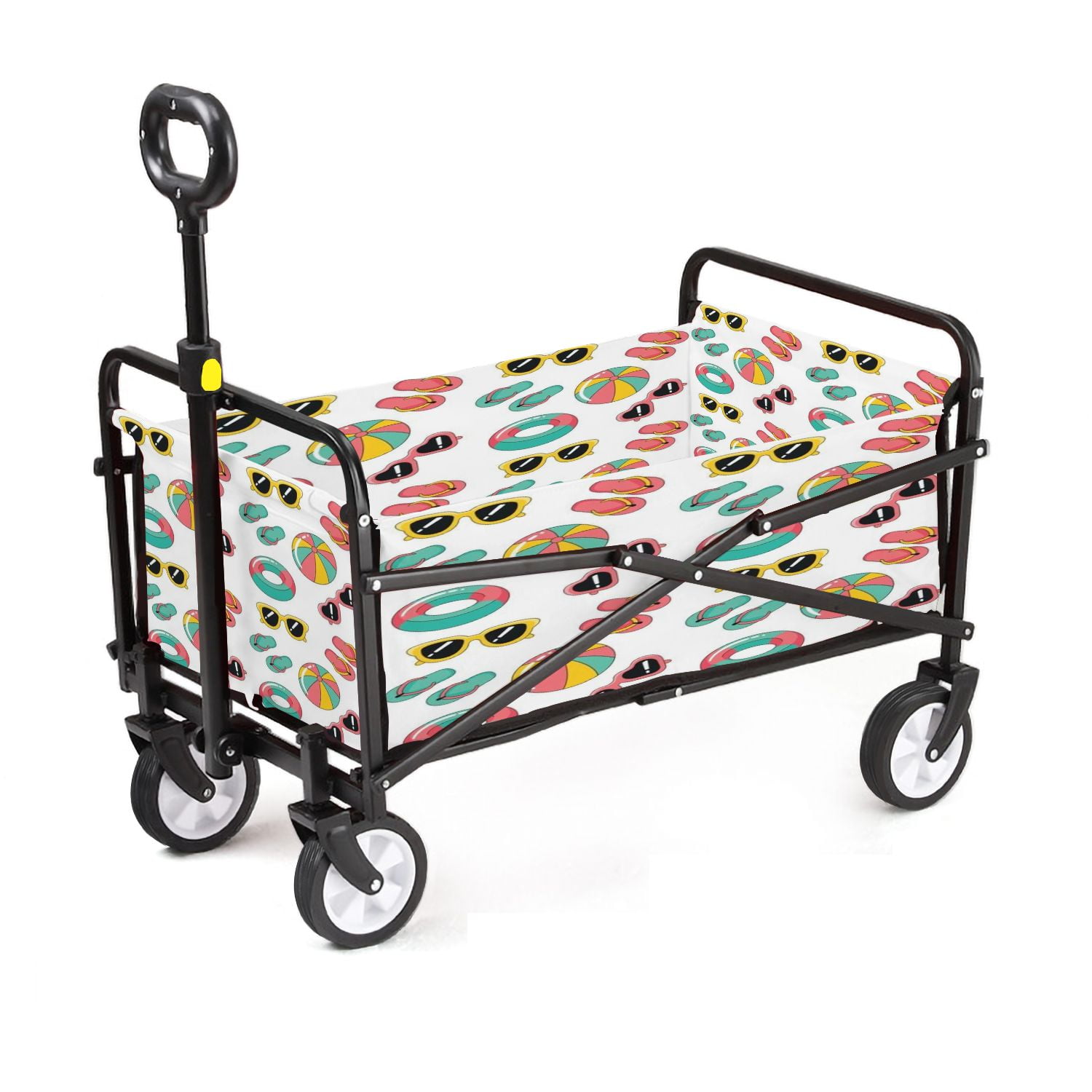 Outdoor Collapsible Wagon features seamless pattern summer beach ...