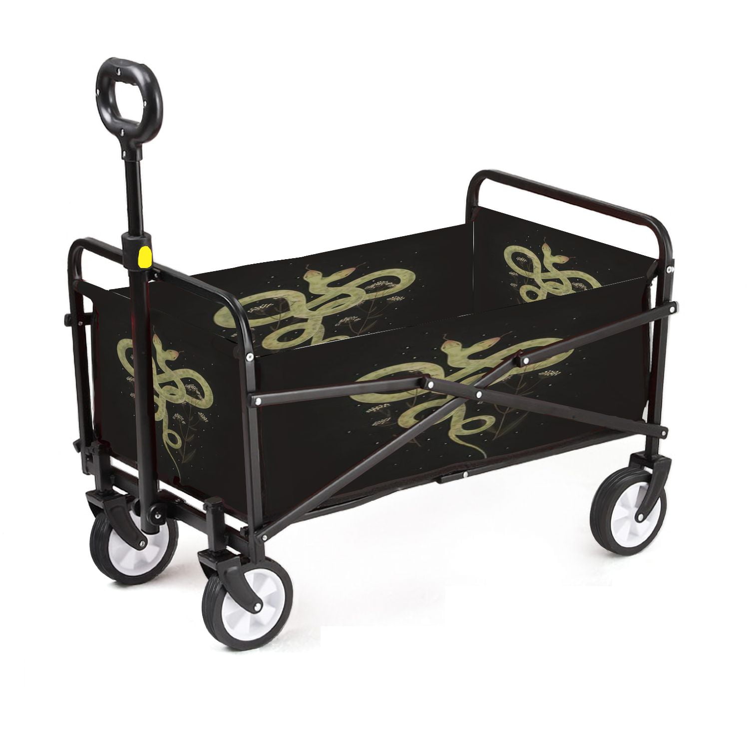 Outdoor Collapsible Wagon wild forest snake space elements plants ...