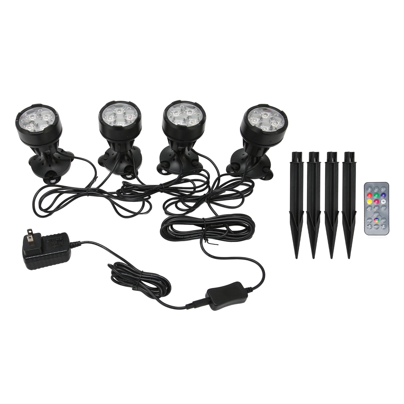 Walmart Outdoor Colored Spot Plug LED Landscape Lights, IP68 Waterproof ...