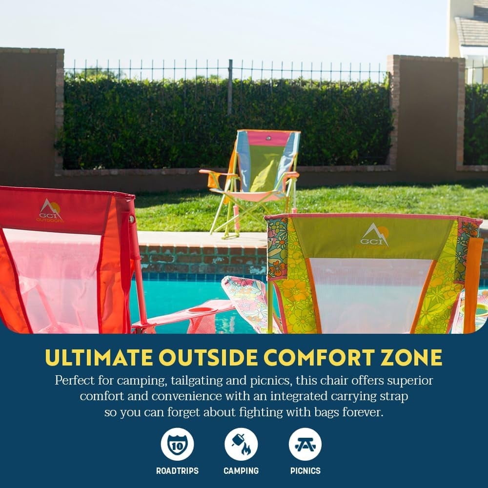 Outdoor Comfort Pro Rocker Camping Chair | Portable Folding Rocking ...