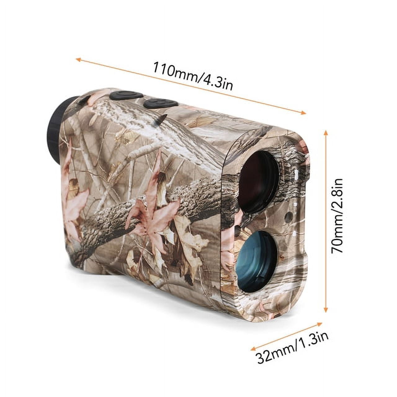 Outdoor Compact 6X Laser Range Finder Monocular Telescope 600m Hunting ...