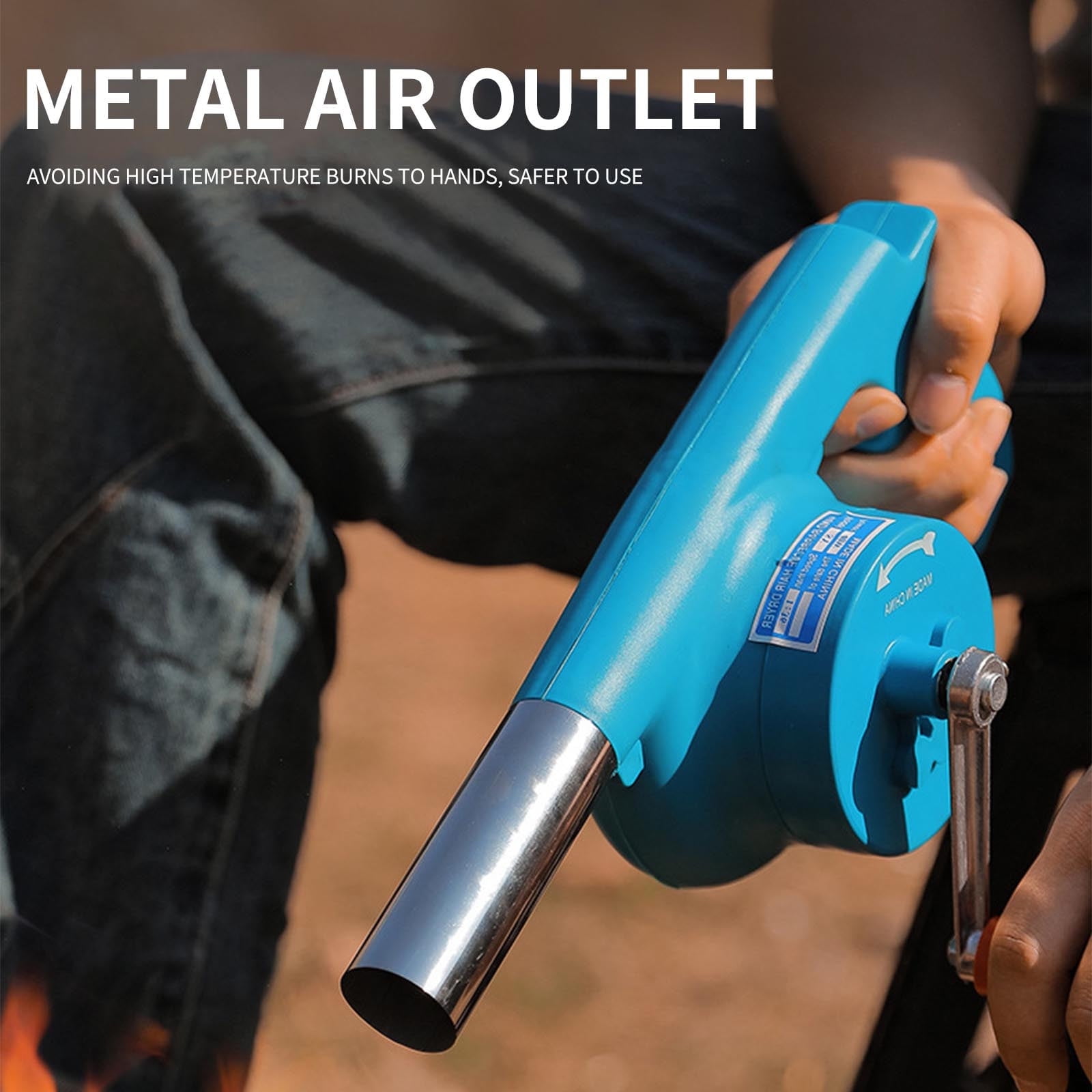 Outdoor Cooking Bbq Fan Air Blower,Mini Hand Crank Fan Air Blower Grill ...