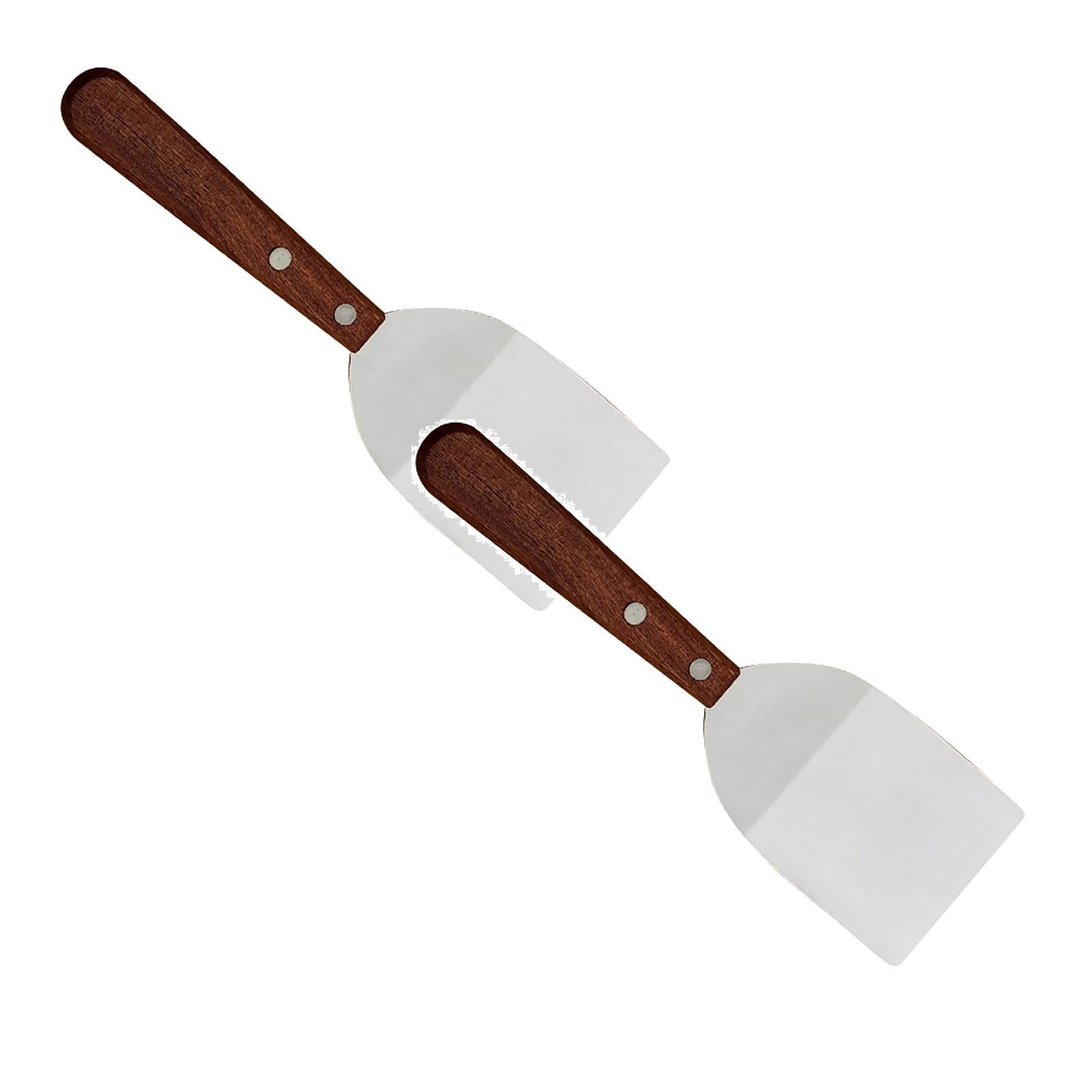 Outdoor Cookware Wooden Handle Ironing Cookie Spatula Square Tip ...